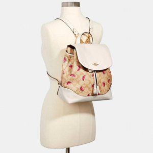 Coach | Bags | Nwt Coach Elle Signature Watermelon Backpack | Poshmark